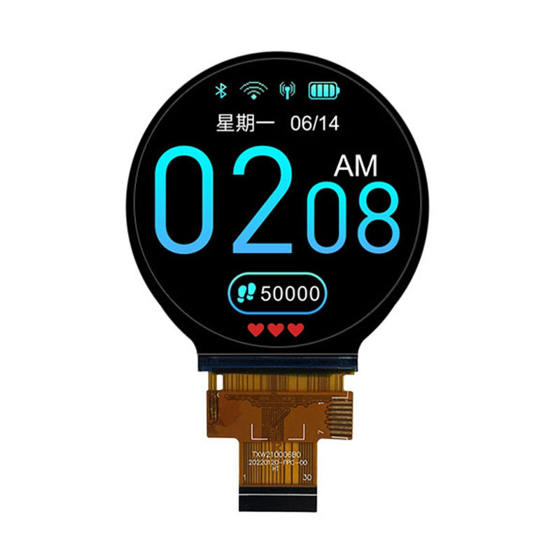 2.1-inch TFT circular LCD display module customized circular smart watch LCD screen