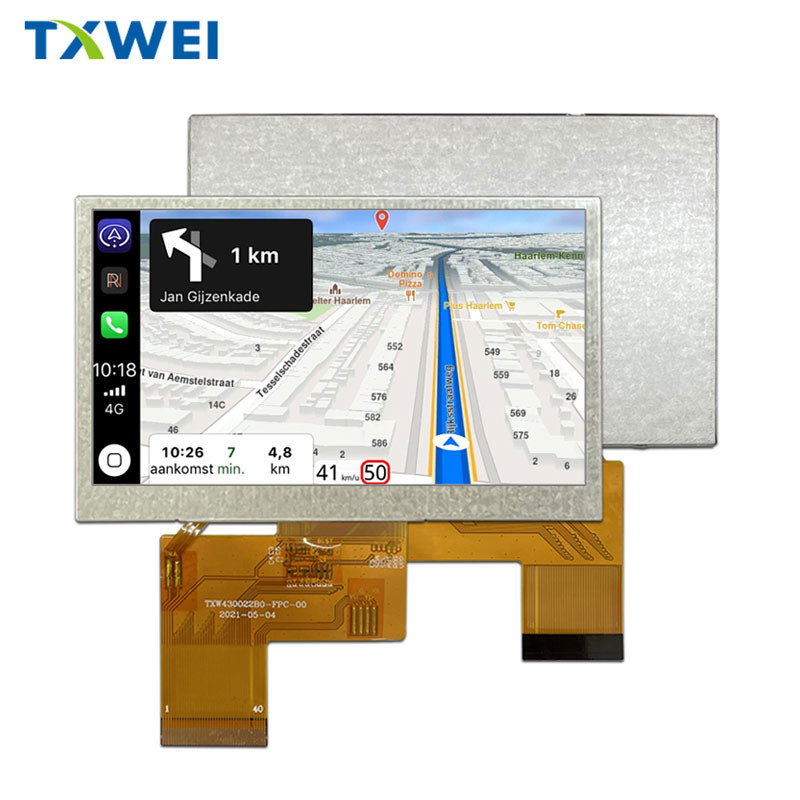 4.3-inch 800*480 RGB 1200nits Electric Vehicle Dashboard Display Screen ...